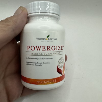 Young Living Essential Oils POWERGIZE Energy Stamina 60 Capsules New ...