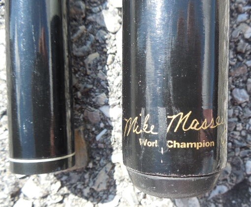 Neat Black Mike Massey 2 piece Pool Que Stick 57" 19.5oz | eBay