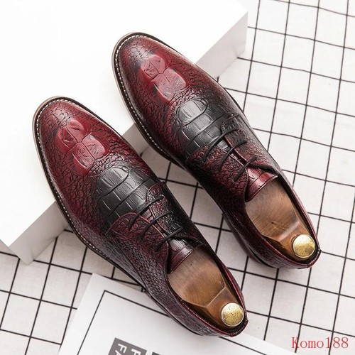 British Mens Retro pointe toe dress formal Business Casual Shoes ...