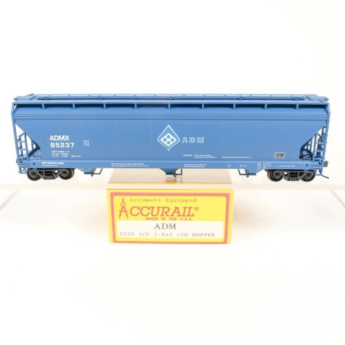 Accurail HO Scale ADM ADMX #85237 ACF 3-Bay Covered Hopper Kit Built 3338 (A) | eBay
