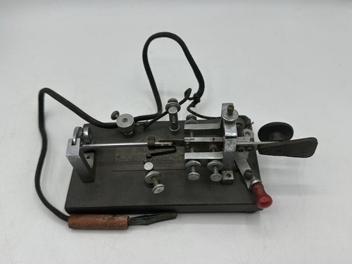 Vibroplex Telegraph Key W/ Plug 1944 Deluxe Model Serial # 133365 | eBay