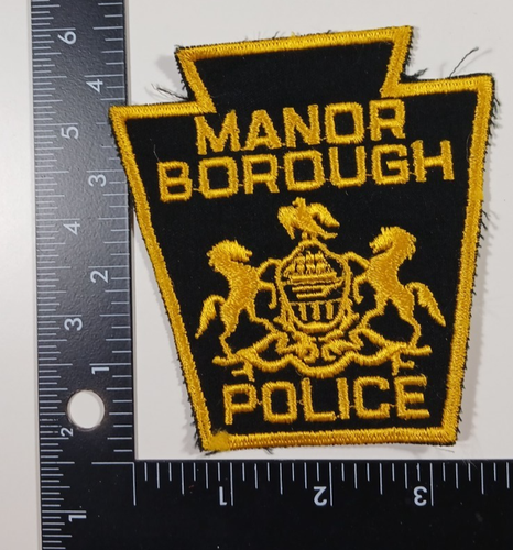 MANOR BOROUGH, PENNSYLVANIA POLICE (KEYSTONE) SHOULDER PATCH PA | eBay