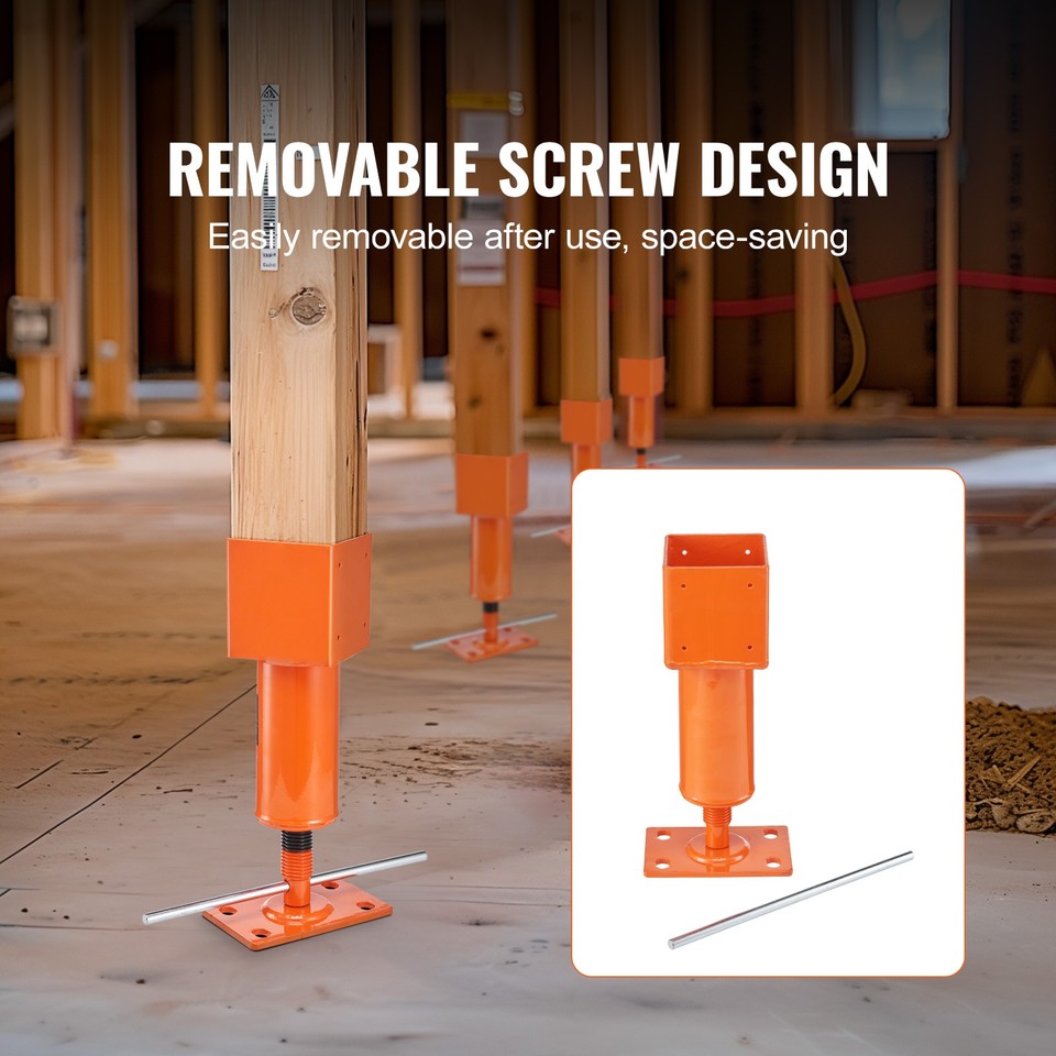 VEVOR Adjustable Shore Lift Stand Floor Roof Beam 4"x4" House Leveling ...