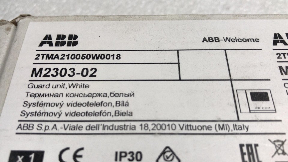 New ABB Guard unit M2303-02 / 2TMA210050W0018 White | eBay