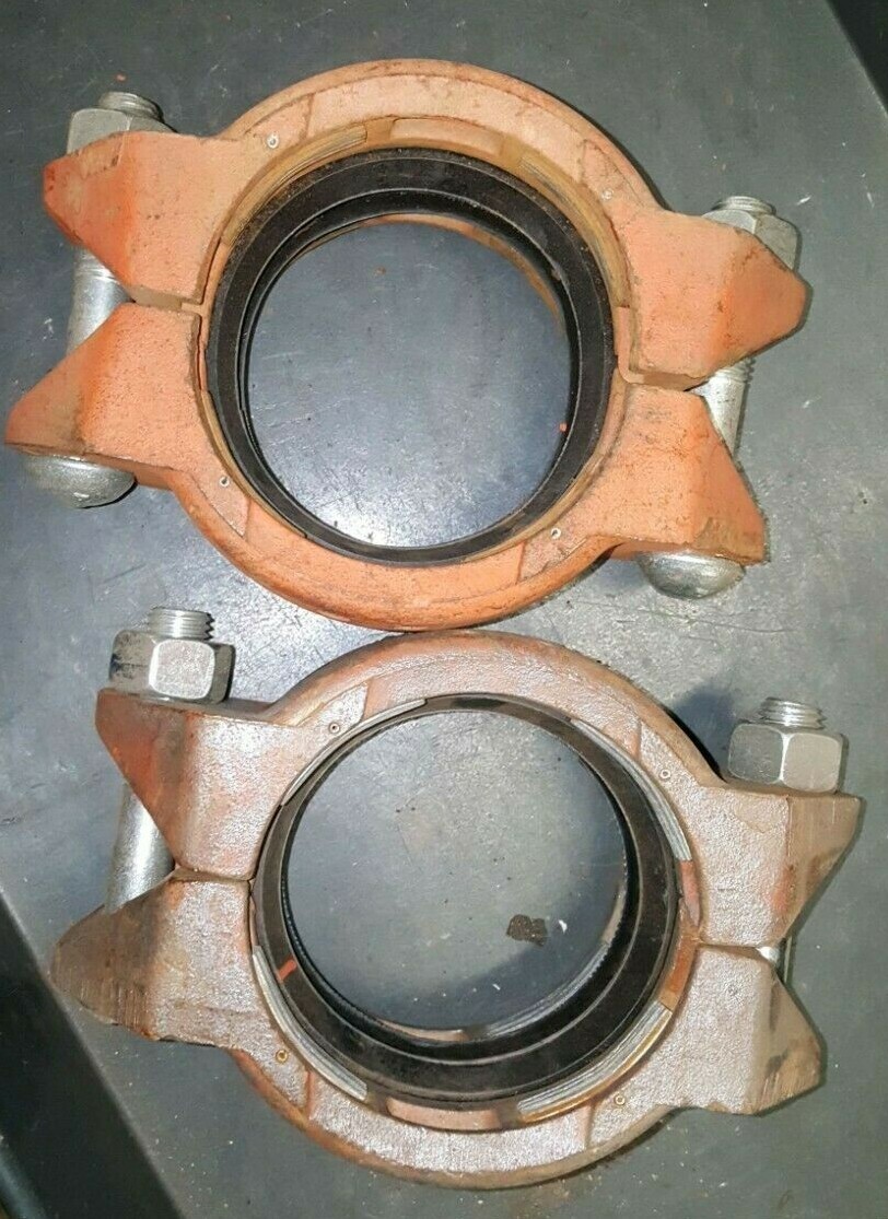 Lot of 2, Victaulic 4" Style 99N Cast-A-Bout Coupling | eBay