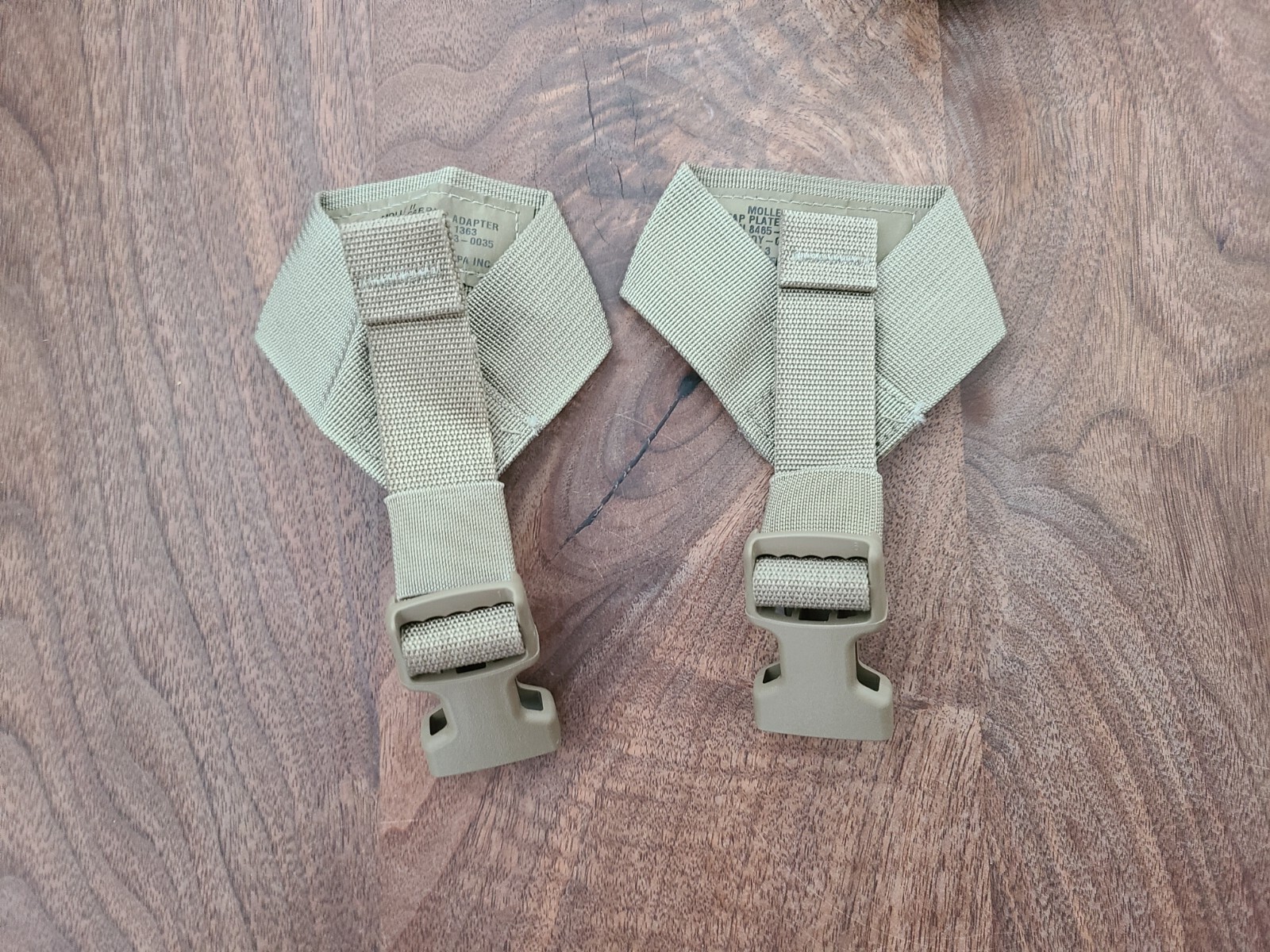 Pair of USGI Coyote MOLLE Tactical Assault Panel TAP Plate Carrier ...