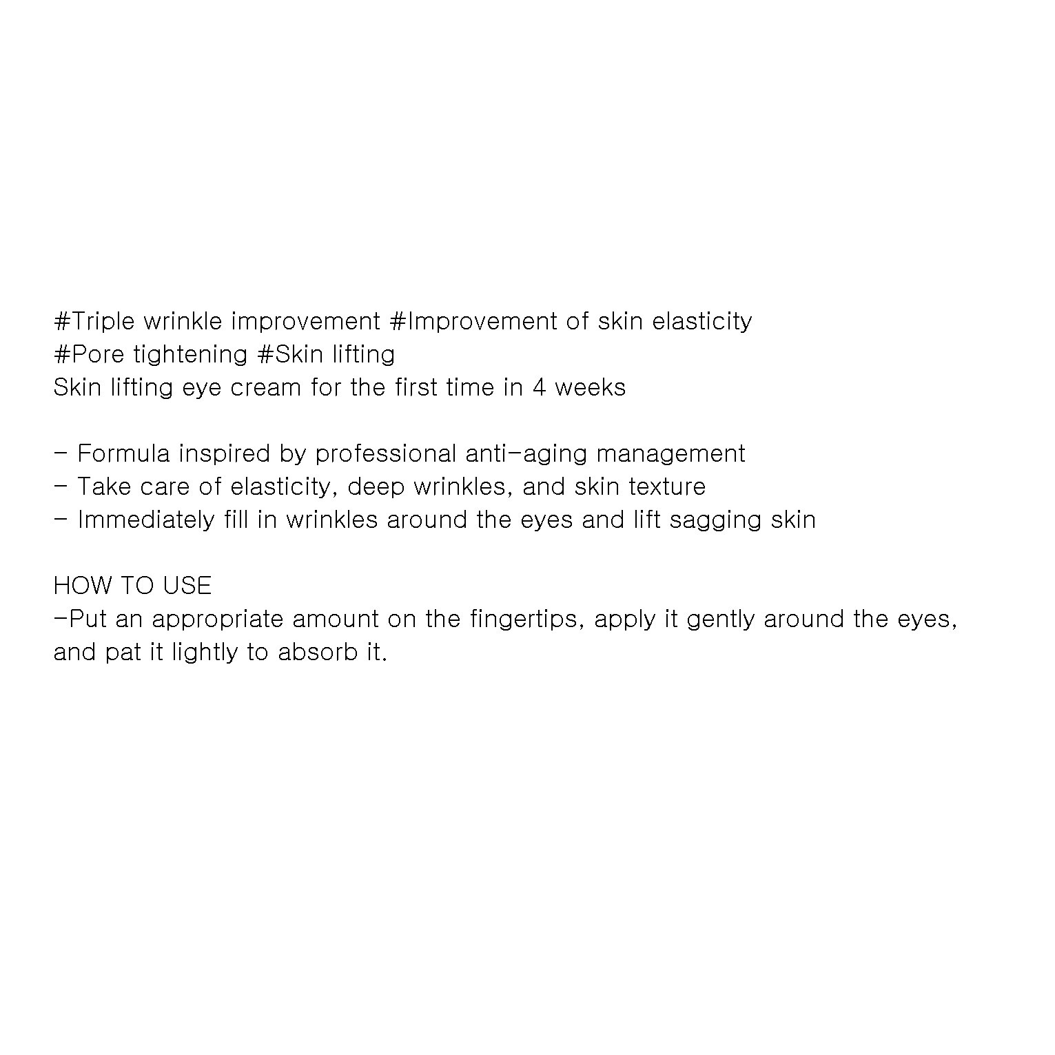 AHC Pro Shot Colla-juvenation Lift 4 Capsule Infused Eye Cream For Face ...