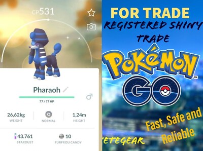 Pokemon SHINY PHARAOH FURFROU TRIM Trade Must have a shiny Furfrou ...