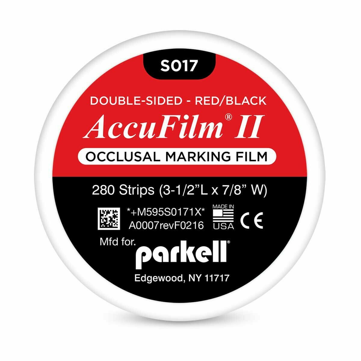 S017 Parkell AccuFilm II Red/Black Double Sided - 280 pre-cut strips | eBay