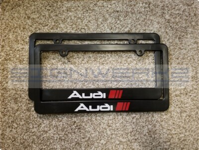 Audi Sport Audi RS3 TTRS R8 A4 S4 TT S5 Q5 2 Color License Plate Frame ...