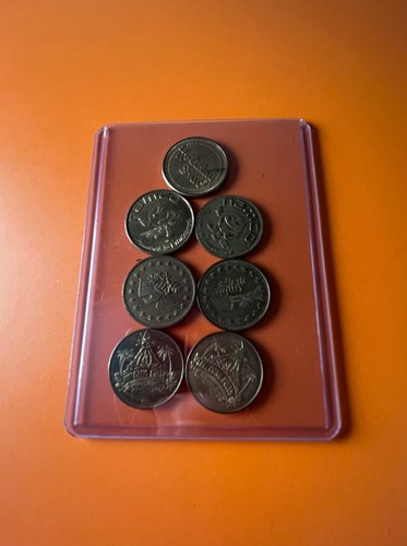 Vintage Arcade & Token Lot – 7 Tokens – Namco, Holiday Inn, Volcano ...