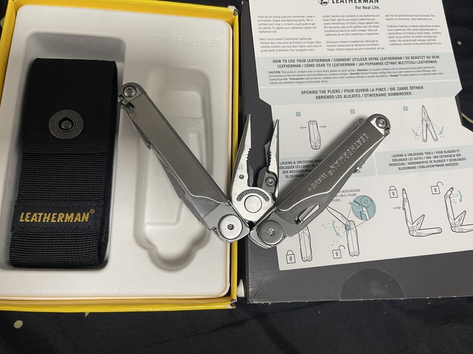 Leatherman Wave Plus Multi-Tool 17 Function MPT 832531 Stainless Steel W Sheath | eBay