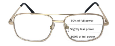 Metal Aviator Progressive Clear Lens No Line Reading Glasses Tri-Focal ...