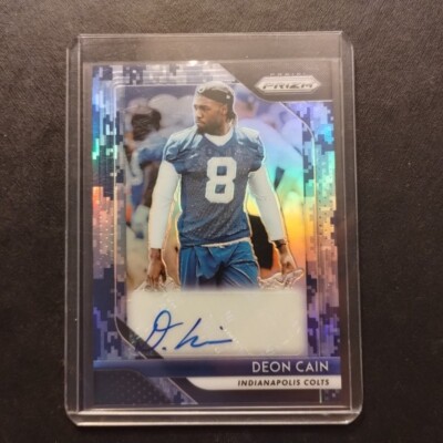 #7/25 Deon Cain Rookie Digi Camo Auto 2017 Panini Prizm Autograph ...