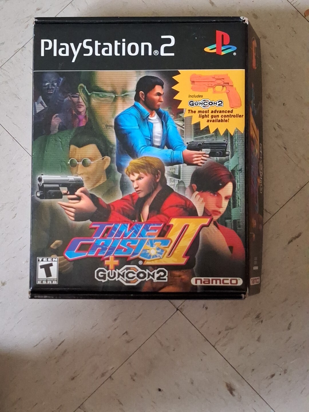 Time Crisis Zone + Guncon Playstation 2 PS2 Complete in Box w/ Light ...