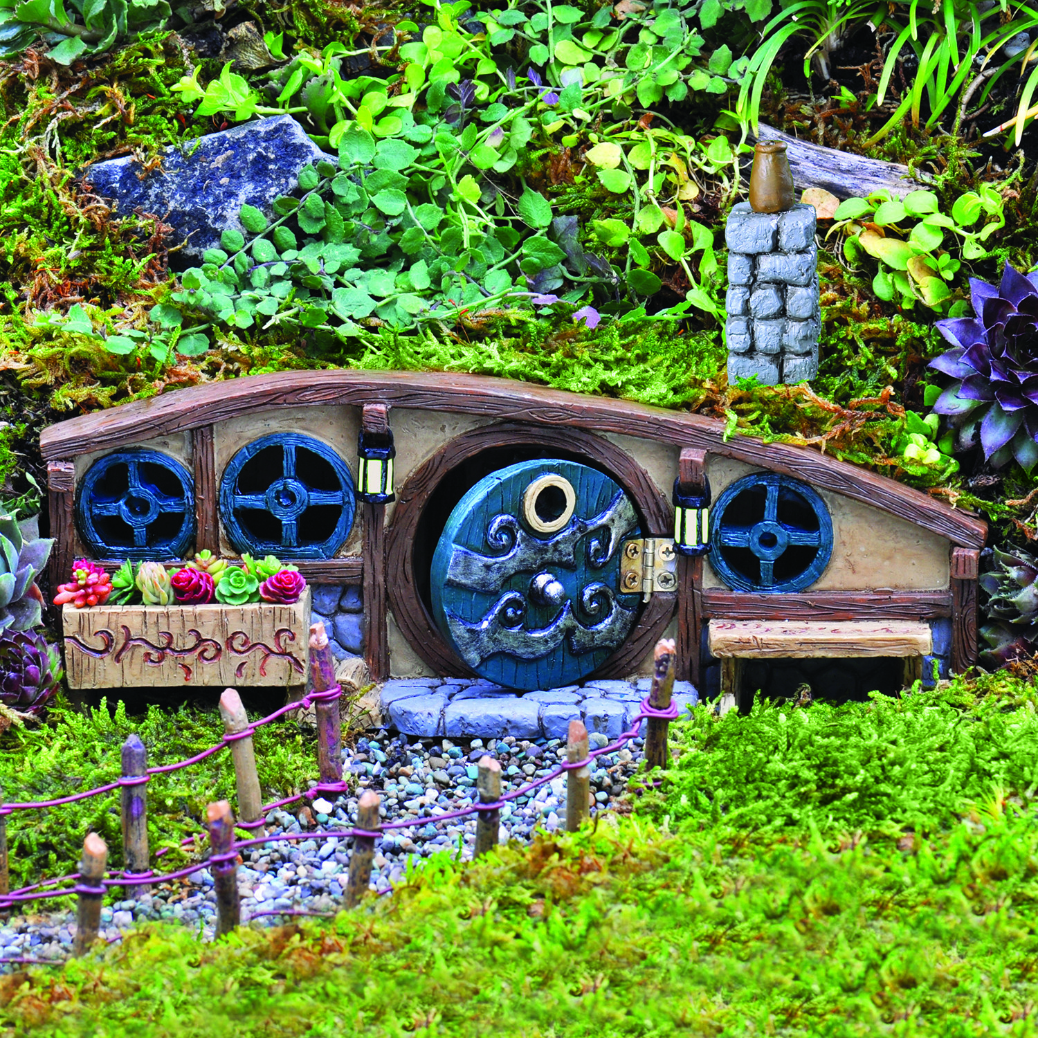 Fiddlehead Fairy Garden Houses Miniature Opening Doors Weatherproof ...