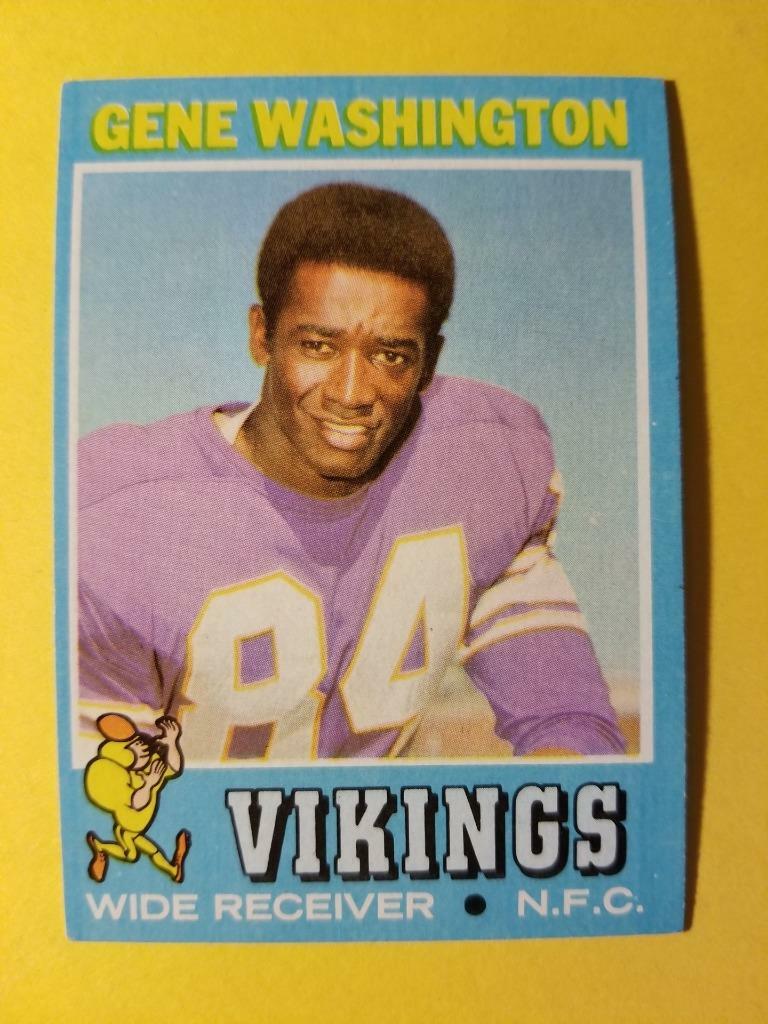 VINTAGE HOF GENE WASHINGTON #130 MINNESOTA VIKINGS - MICHIGAN STATE ...