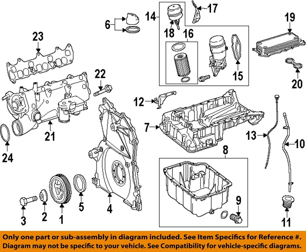 MERCEDES OEM 98-23 C250 Engine Engine Parts-Guide Tube Seal 1120160000 ...