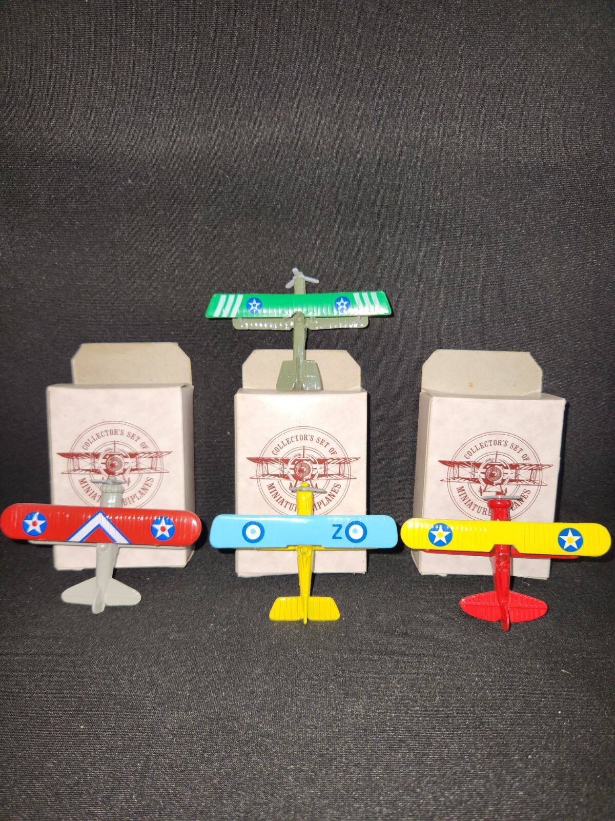 Collectors Set Of Miniature Biplanes ~4 Planes Included | eBay