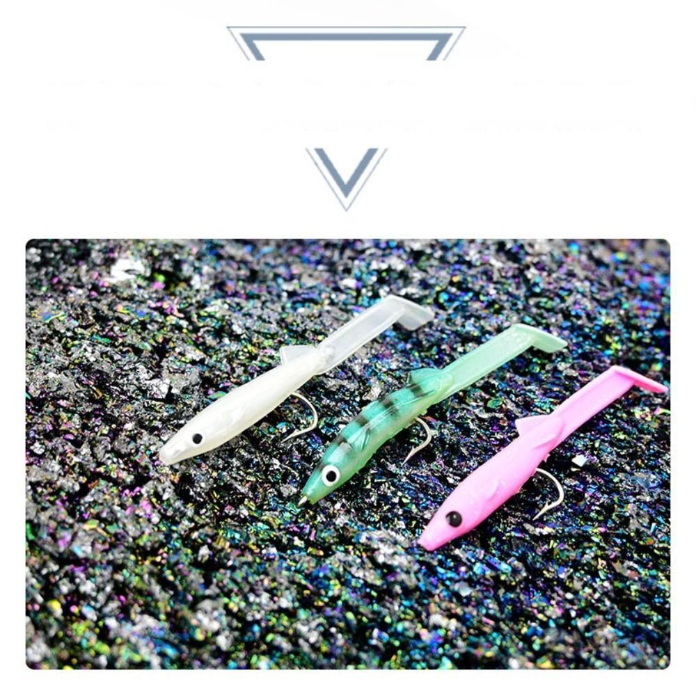 17pcs PVC Fishing Lures Mixed Color Artificial Bait New Soft Lure ...