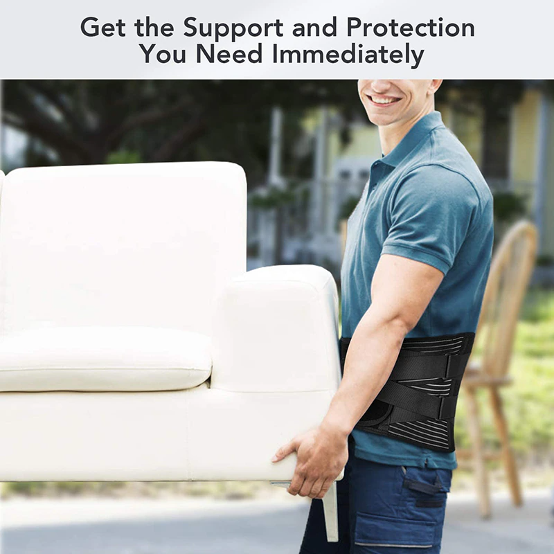 Adjustable Lower Back Brace Lumbar Support Waist Belt For Men Women ...