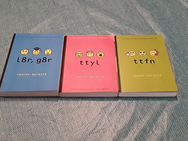 Lot 3 Internet Girls Series Books by Lauren Myracle ttyl ttfn l8r,g8r ...