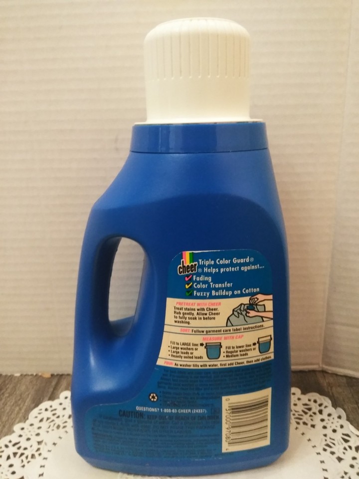 VTG. 1996 CHEER TRIPLE COLOR GUARD ULTRA DETERGENT 50.OZ (PARTIAL) FOR ...