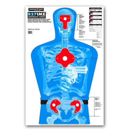 Thompson Target B27-IMZ Life Size 25x38in Silhouette Paper Shooting ...