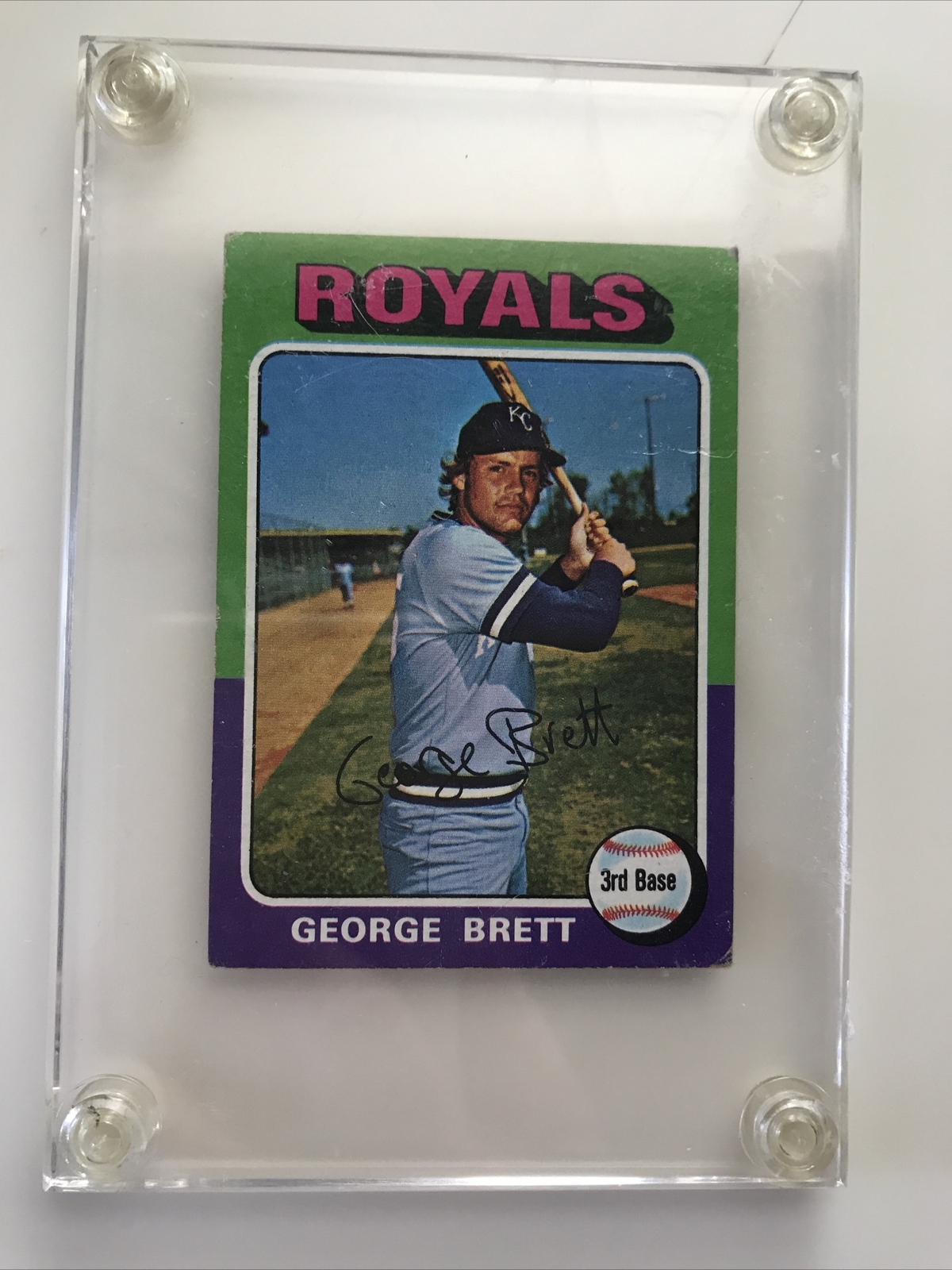 1975 Topps George Brett Rookie Card #228 HOF Kansas City Royals | eBay