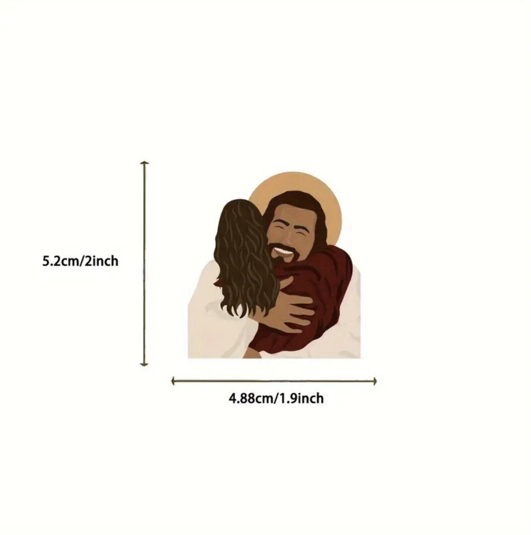 Christian Jesus Stickers Set of 50 | Faith-Based Vinyl Decals ...
