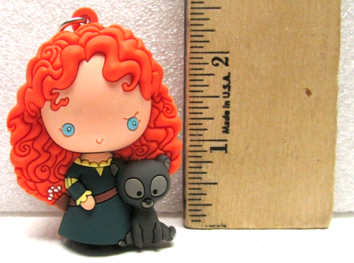 Disney Brave Princess MERIDA With Bear Pink Keychain Swivel Bag Tag | eBay