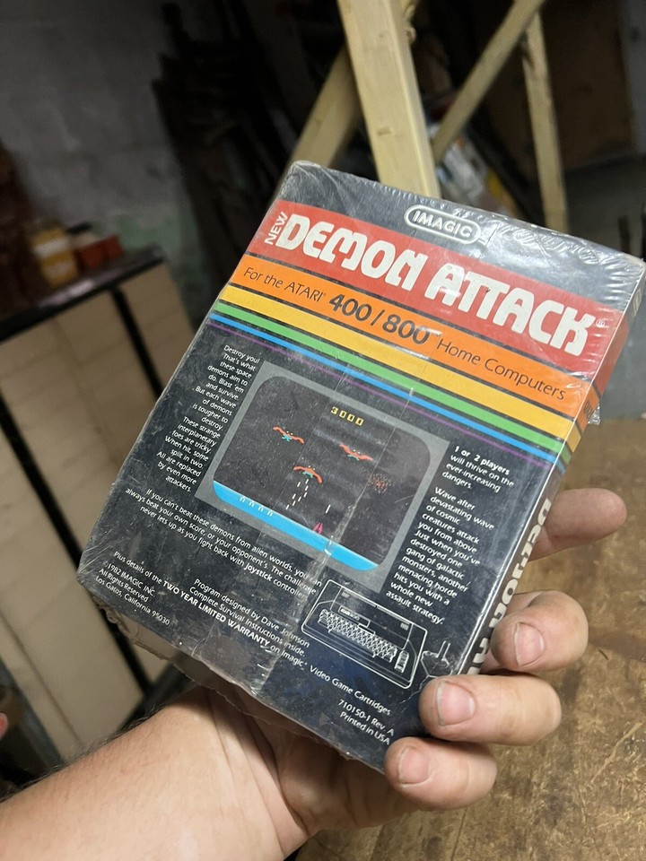 VTG New NOS Imagic Demon Attack Atari Cartridge Home Computer Video ...