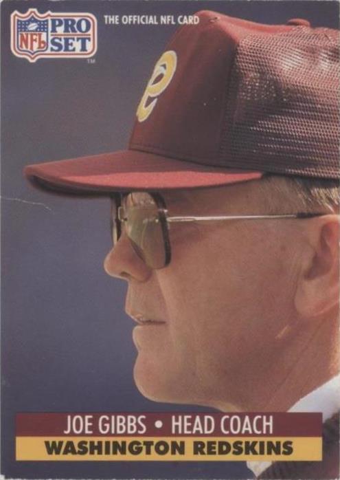 1991 Pro Set Joe Gibbs #324 for sale | eBay