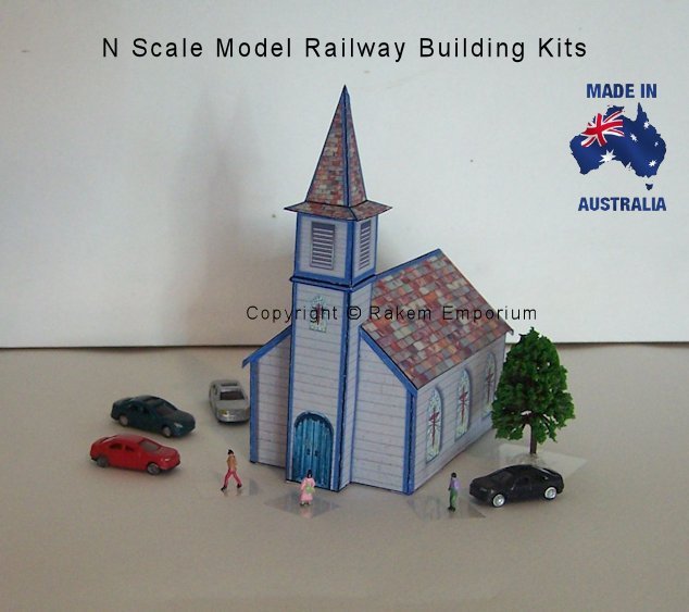 N Scale Church Model Railway Building Kit - NSC1 for sale online | eBay