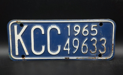 1965 KANSAS KCC License Plate | eBay
