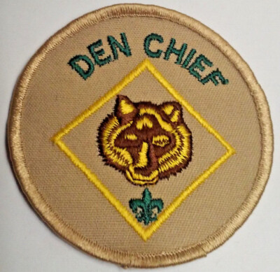 Den Chief Sew On Patch 3" Across New Unused With Bear Embroidered | eBay