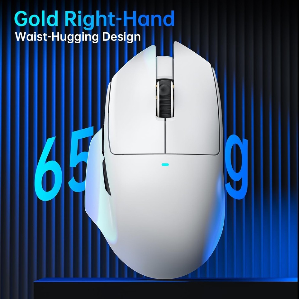 ATTACK SHARK V6 Wireless Gaming Mouse with RGB Charging Dock, 25K DPI ...