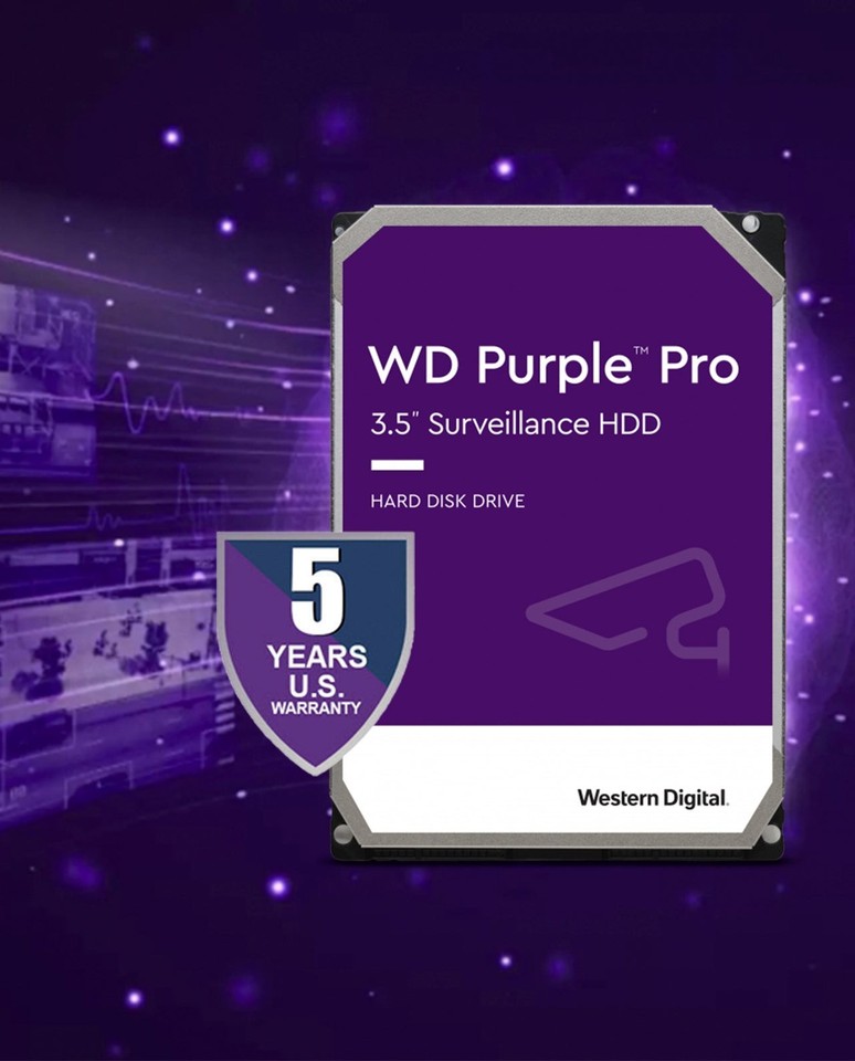 WD 8TB Purple Pro Surveillance SATA HDD Internal Hard Drive HDD ...