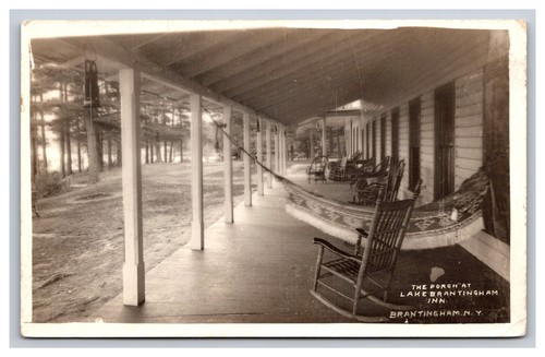 RPPC The Porch At Lake Brantingham Inn, Brantingham New York NY ...