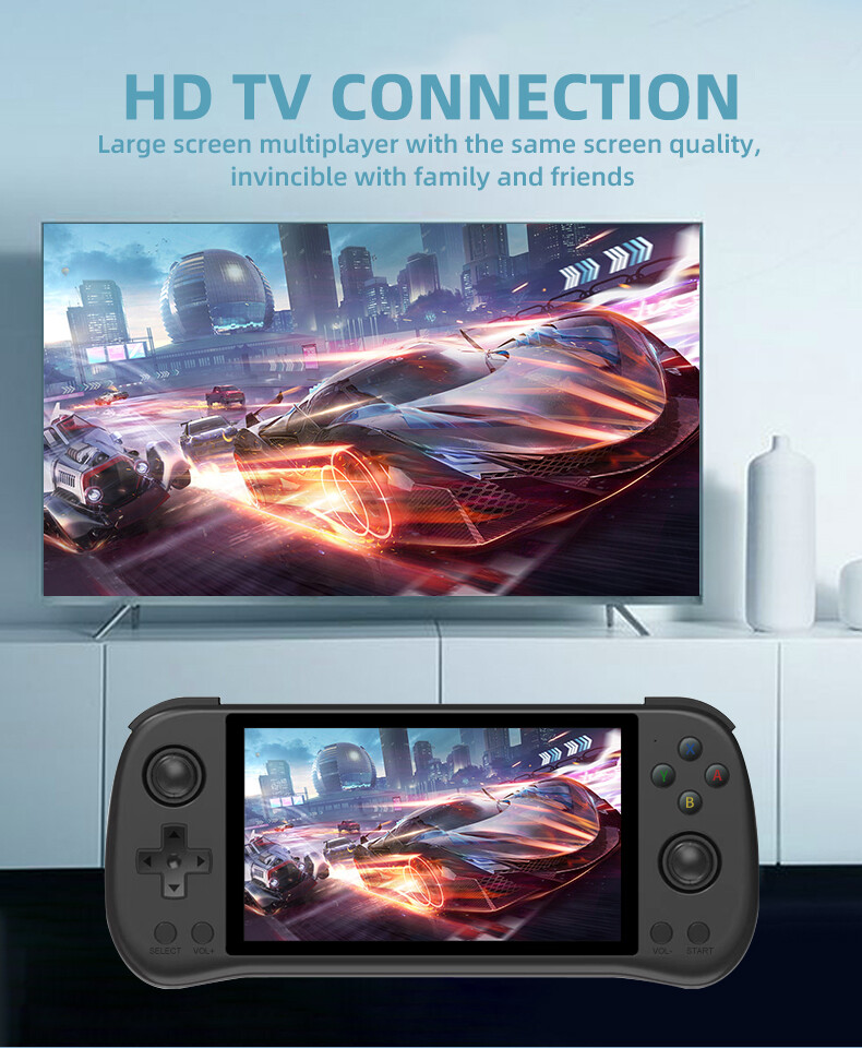 Powkiddy X55 Retro Handheld Game Console 128GB Linux System 5.5 inch ...