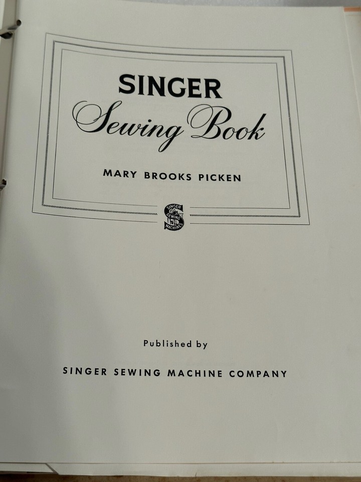 Vintage Singer Sewing Machine Singer Sewing Book Binder 1960’s | eBay