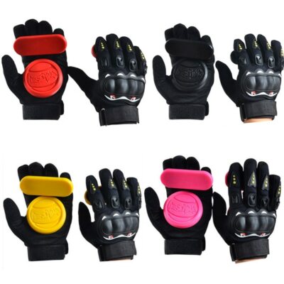 Longboard Skateboard Downhill Slide Drift Protect Gloves with Brake ...