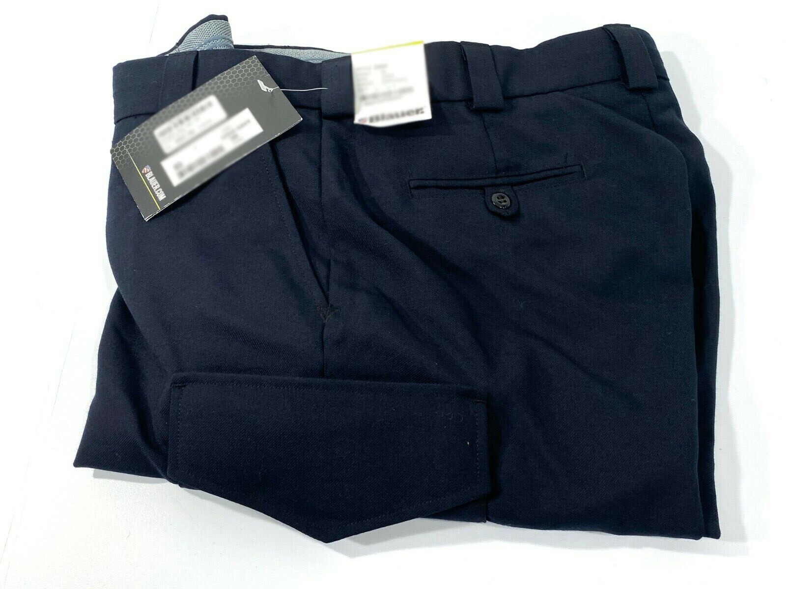 Mens Blauer 8565 Side Pocket Wool Blend Pants Dark Navy 42x36 Unhemmed ...