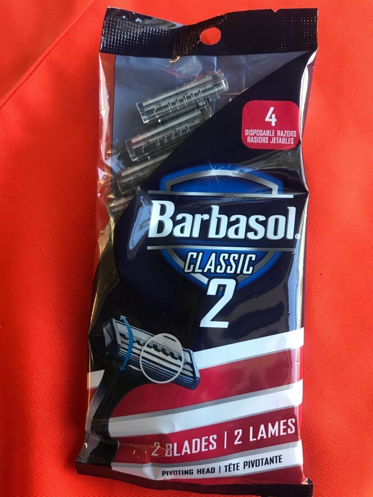 BARBASOL CLASSIC 2 RAZORS lot of 4 packs total 16 razors New original ...