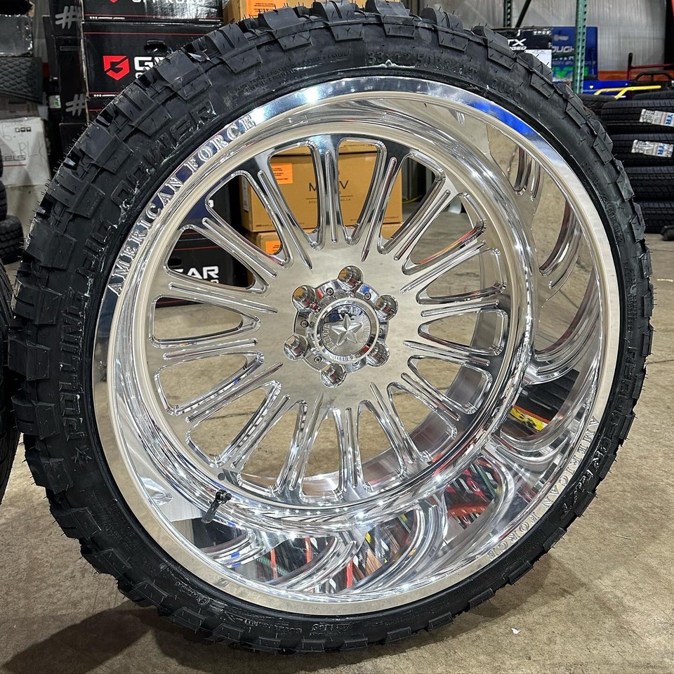 4 NEW 24X12 AMERICAN FORCE LEXAR WHEELS 6x139 POLISH W/33 or 35125024 ...