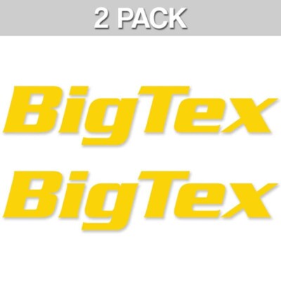 Big Tex Trailer Logo Decal BigTex - Set of 2 - 12" X 3" Vinyl Decals ...