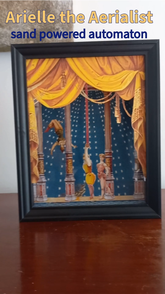 RARE FEMALE ACROBAT SAND TOY MECHANICAL sand-powerd automaton - made to ...