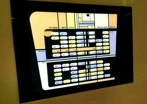 StAr TrEk enterprise D prop holodeck lcars transparent print EXCELLENT ...