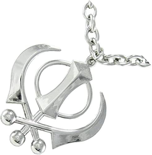 Sikh Religious Symbol Sardar Sikhism/Khalsa Punjabi Khanda Chain Small ...