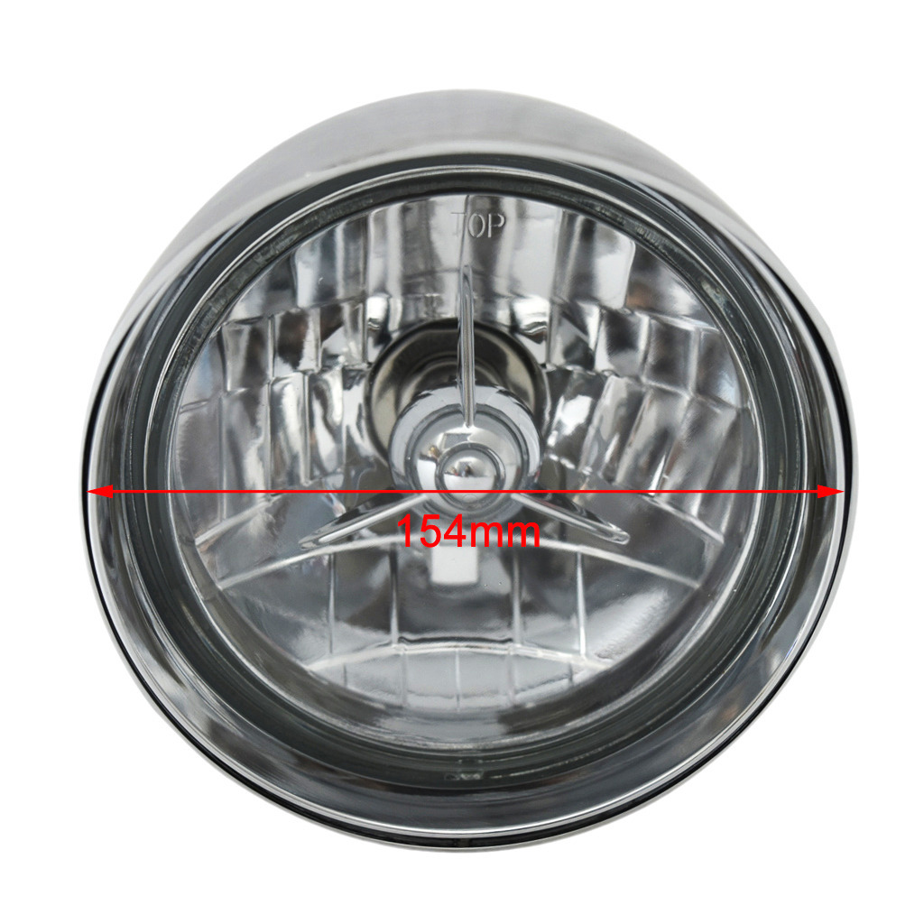 6" Chrome Billet Bullet Headlight Harley Sportster XL DYNA softail ...